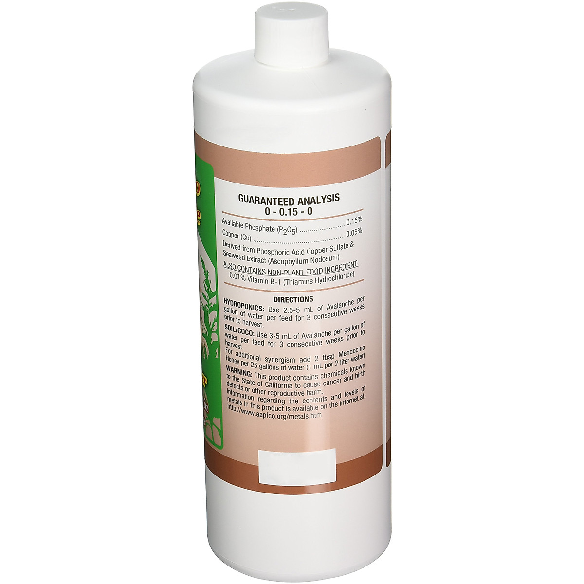 Mendocino GL557509 Grow qt Avalanche, 1 Quart, Clear