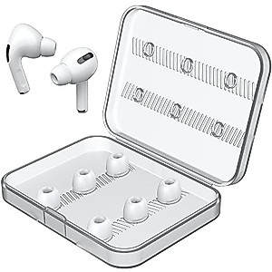 Link Dream 6 Pieces Replacement Ear Tips for AirPods Pro/AirPods Pro 2 Silicon Ear Buds Tips with Portable Storage Box Super Small (3 Pairs XS)