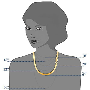 The Diamond Deal 14k Solid Yellow Gold 6.00mm Shiny Imperial Herringbone Chain Necklace or Bracelet for Pendants and Charms with Lobster-Claw Clasp (16" And yellow-gold)