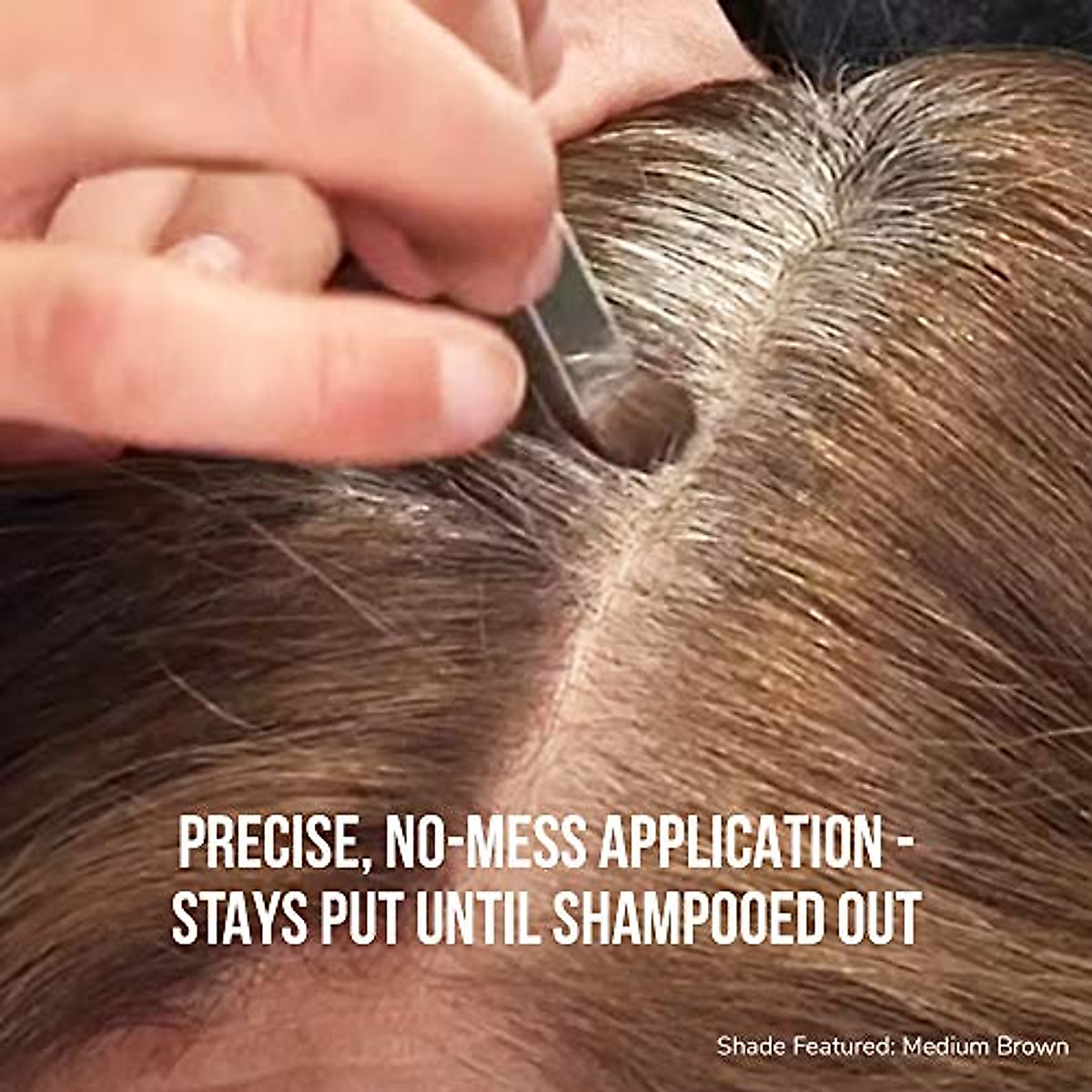 Color Wow Root Cover Up, Dark Brown – Instantly cover greys + touch up highlights, create thicker looking hairlines, water resistant, sweat resistant - No mess multi award winning root touch up