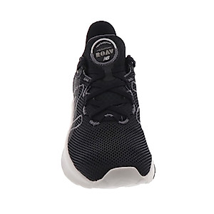 New Balance Men's Fresh Foam Roav V2 Running Shoe, Black/Silver Metallic, 12