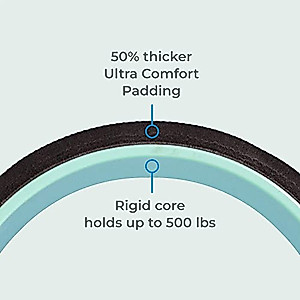 Chirp Wheel XL - Super Comfort Back Massage Roller, X-Large Back Stretcher with Extra Cushion, Wider, More Stable Base, and Sufficient Pressure, Back Cracking Device, Big Wheel Holds Up to 500 lbs.