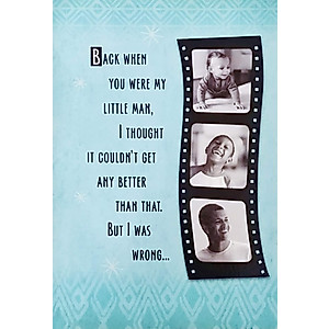 Greeting Card Having You For A Son Just Keeps Getting Better - I Love and Appreciate The Wonderful Man You've Grown To Be - Happy Birthday to Adult Son Black African American