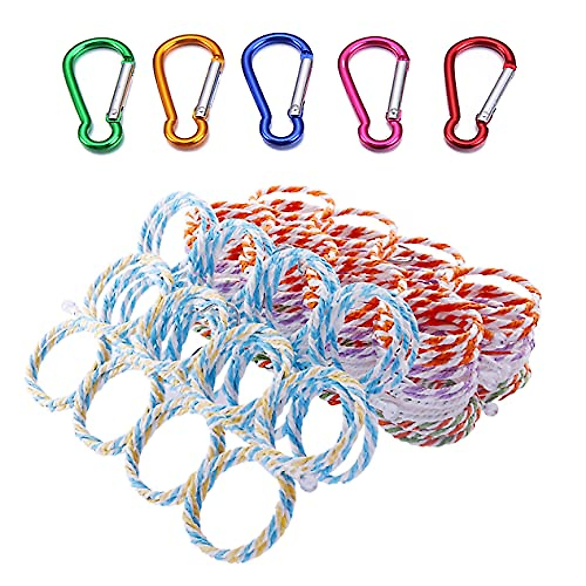 Lemengtree Parrot Swing Perch, Hanging Bird Toys Ladder Climbing Net Parakeet Cage Stand Rope for Small Parakeets, Budgies, Cockatiels, Conures, Macaws, Finches (2pc-Swing Perch), (Swing02pc)