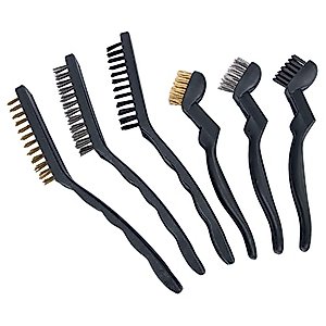 Performance Tool W4950 Detailing Brush Set (6 Pieces) - Perfect for Cleaning Interior and Exterior of Your Car, Truck or Motorcycle