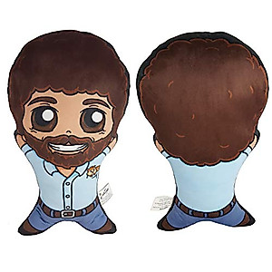 Surreal Entertainment Official Bob Ross Pillow - 20-Inch Gift for Fans - Bed, Couch, Room Decoration - Soft Throw Cushion - Licensed Merchandise