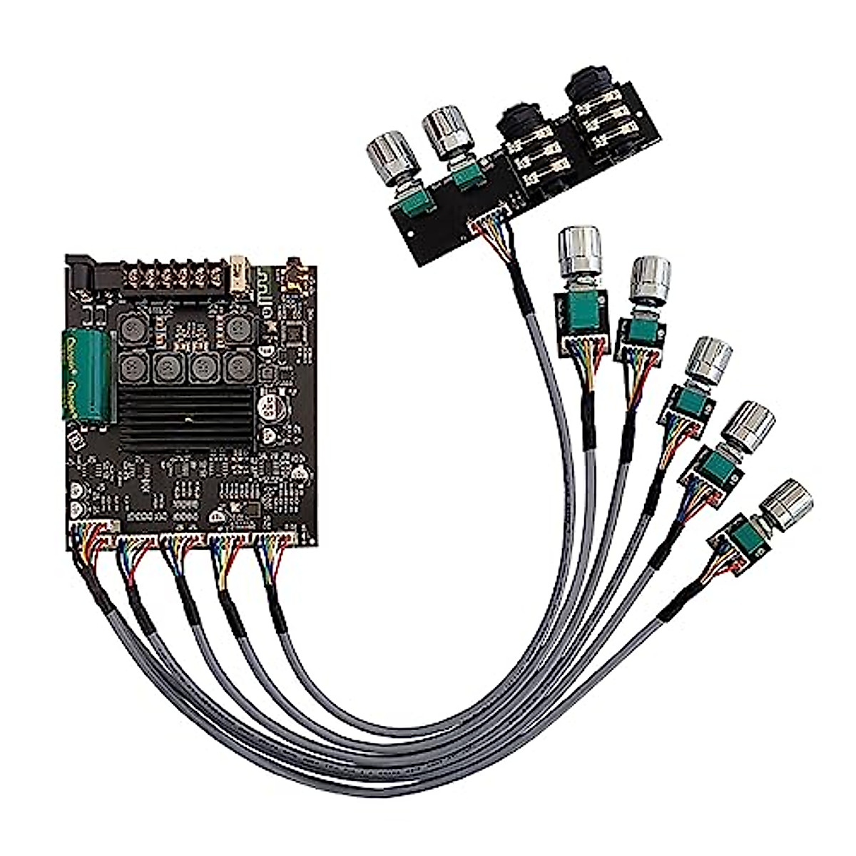 Bluetooth-compatible 5.1 Power Amplifier Board AUX Speaker 2.1CH Stereo- Home Music Wireless Modules Home Theater System Bluetooth-compatible Surround Sound Speaker Wireless