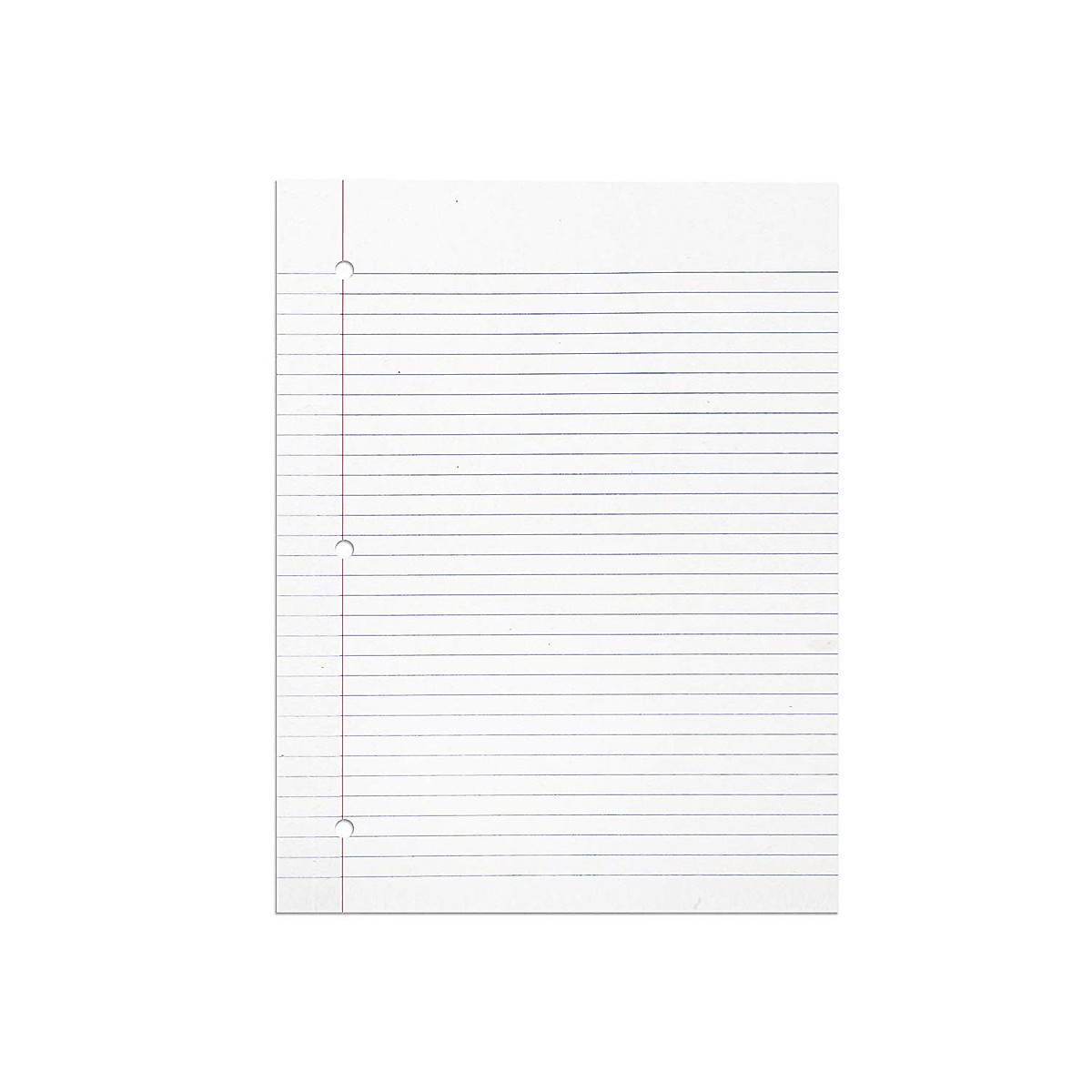 Amazon Basics College Ruled Loose Leaf Filler Paper, 100 Sheet, 11 x 8.5 Inch, 6-Pack