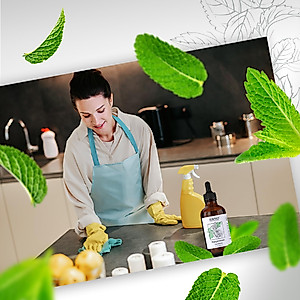 HBNO® California Bottled Peppermint Essential Oil for Diffuser 4 fl oz (120ml) - Natural Peppermint Oil for Hair - Perfect for Aromatherapy & DIY, Essential Oil Peppermint