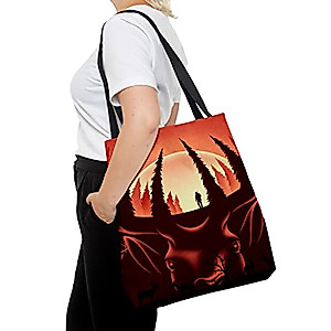 Hunting Aesthetic Deer Tote Bag for Women and Men Beach Bag Shopping Bags School Shoulder Bag Reusable Grocery Bags