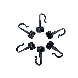 Steel Metal Slide Curtain Track Hooks with Wheels for Gazebo Curtains/Mosquito Net Screen/Rails and Tracks of Gazebo - Quantity of 36 -