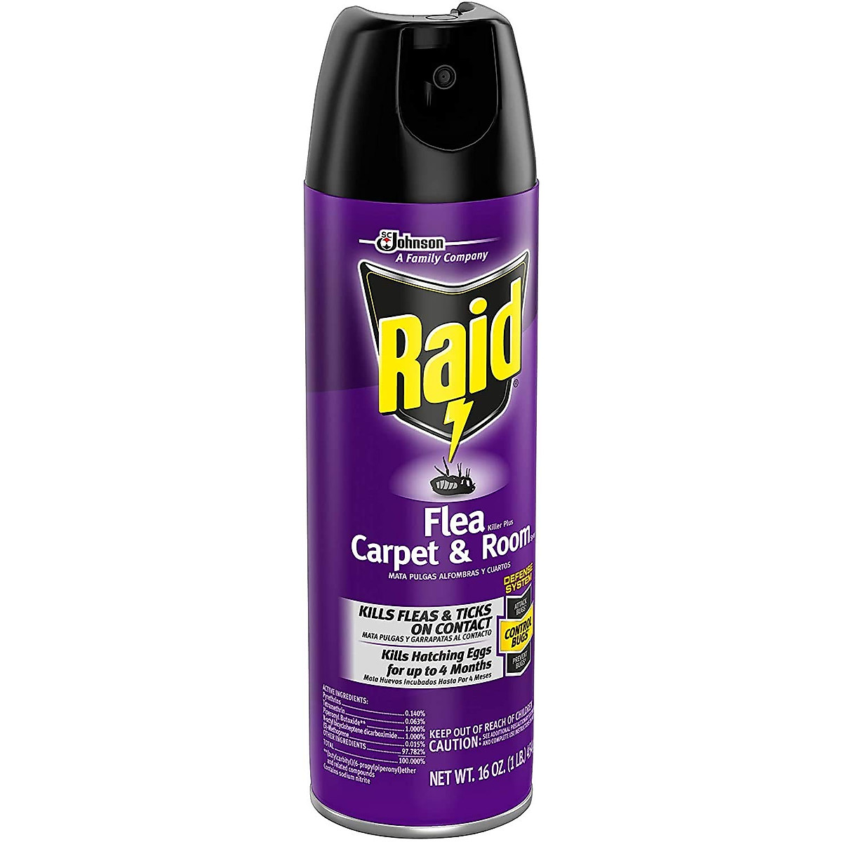 Raid Flea Killer Carpet and Room Spray (16 Ounce (Pack of 6))