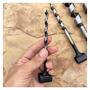 SYHML-SHOP Multipurpose Manual Survival Drill Bit,Scotch Eye Wood Auger Drill Bit for Bushcraft and Camping 7/10/20/25mm (Size : 10mm)
