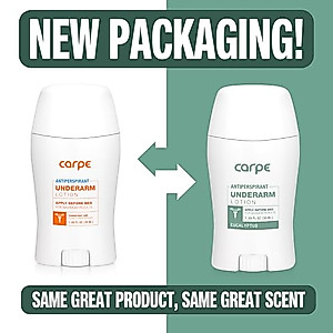Carpe Antiperspirant Underarm, Hand & Foot Lotion Bundle, Head to Toe Sweat Protection for Hands, Feet, and Underarm, Dermatologist Recommended