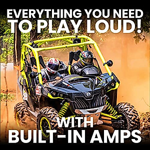 BOSS Audio Systems BM40AMPBT ATV UTV Waketower Speaker System - Bluetooth, 500 Watts of Power Per Pair, 4 Inch Woofer, Full Range, 2 Way, Marine grade, Weatherproof, Sold in Pairs