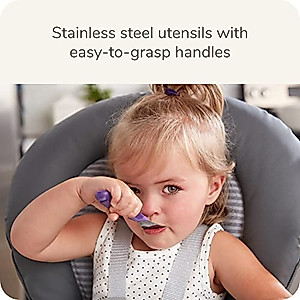 NUK Blue's Clues Kids Dinnerware Bundle | Includes Baby Spoon, Fork, Plate and Bowl for Toddlers 12+ Months