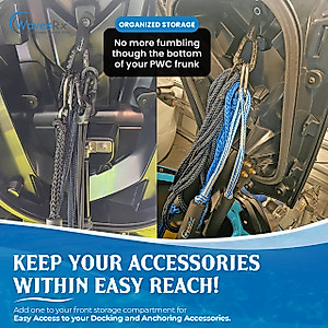 WavesRx Soft Loops Jet Ski Cleats (7PK) | Quick & Secure Anchor Points for Docking Bumpers & Fenders, Anchoring Line & Bungee Dock Rope | A Must-Have Accessory for Your WaveRunner, Seadoo & Other PWC…