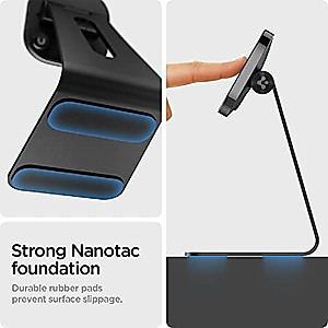 Spigen OneTap (MagFit) Designed for MagSafe Stand with OneTap Technology Magnetically Mounts Compatible with iPhone 14, iPhone 13, iPhone 12 Models, AirPod Pro, AirPod Pro 2, AirPod 3 Stand - Black