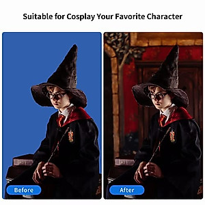 Selens Collapsible Backdrop 59x39.3inches Pop Up Blue Grey Background with Carrying Bag for YouTube Streaming Photo Studio Product Photography, 2-in-1 Chromakey Blue Background Double Sided Panel