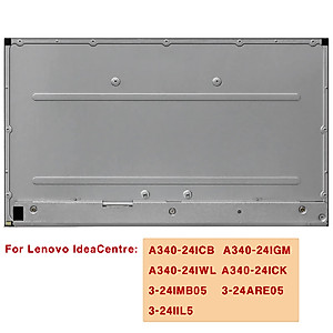 Replacement for Lenovo IdeaCentre A340-24ICB A340-24IGM, A340-24IWL, A340-24ICK, 3-24IMB05, 3-24ARE05, 3-24IIL5 LCD Screen Display 23.8" 5D10W33942 LM238WF2-SSM1 (Non-Touch Version)