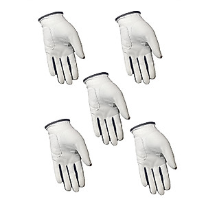 5 - All Weather Synthetic Golf Gloves (2XL, 5 Pack - Worn on Left Hand)
