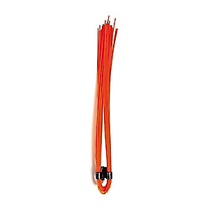 Swanson Tool Co MWOR61000 6 Inch Safety Marking Whiskers, Orange Glo, 25 Pack