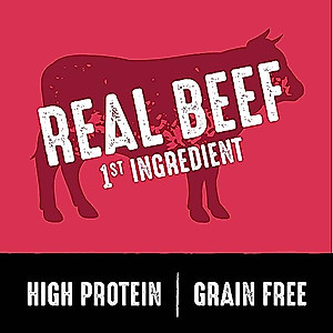 CRAVE Grain Free High Protein Adult Dry Dog Food, Beef, 4 lb. Bag