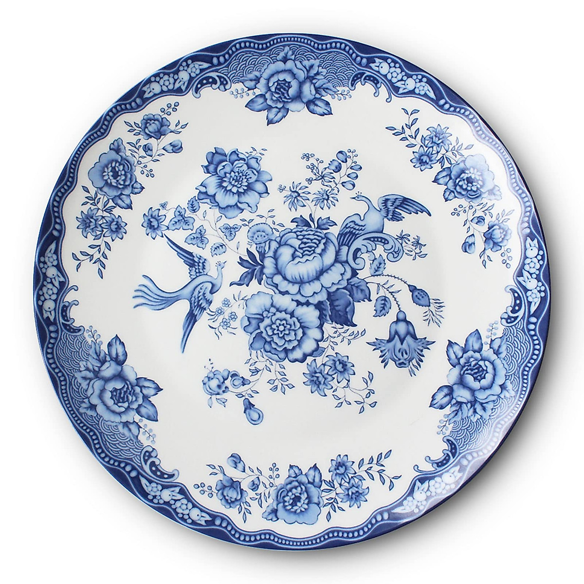 DUDSME Dinnerware Set Ceramic Kitchen Dinner Set Service for 4/6/8 People Coffee Set Bone China Tableware Combination Sets with Dinner Plates Salad Plates Coffee Cups and Saucers Bowl 40 (Size : 40 P