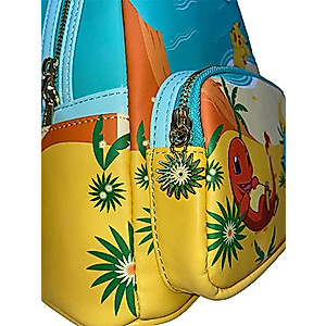 Loungefly Pokemon Original Starters Beach Scene Womens Double Strap Shoulder Bag Purse