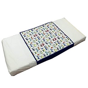 Chez Bébé Cars LillyPad Sheet Protector for Kids - 3-Layers Absorbent Pad for Toddler Bed (28x26) Absorbs 8 Cups - Premium Eco-Friendly Quality Cotton Quilted Fabric Bed Wetting Pads Washable