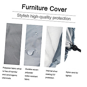 Yardwe 3pcs Swing Chair Cover Swing Canopy Replacement Swing Chair Cloth Patio Swing Shade Hanging Swing Protector Eggshell Chair Cover Chairs Covers Safety Mask 210d