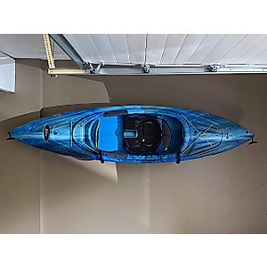 Racked Up Sports | Heavy Duty Wall Mount Hanger Rack for Kayaks Paddle Boards - Kayak Wall Hangers Craddle Hooks - 300lb Capacity