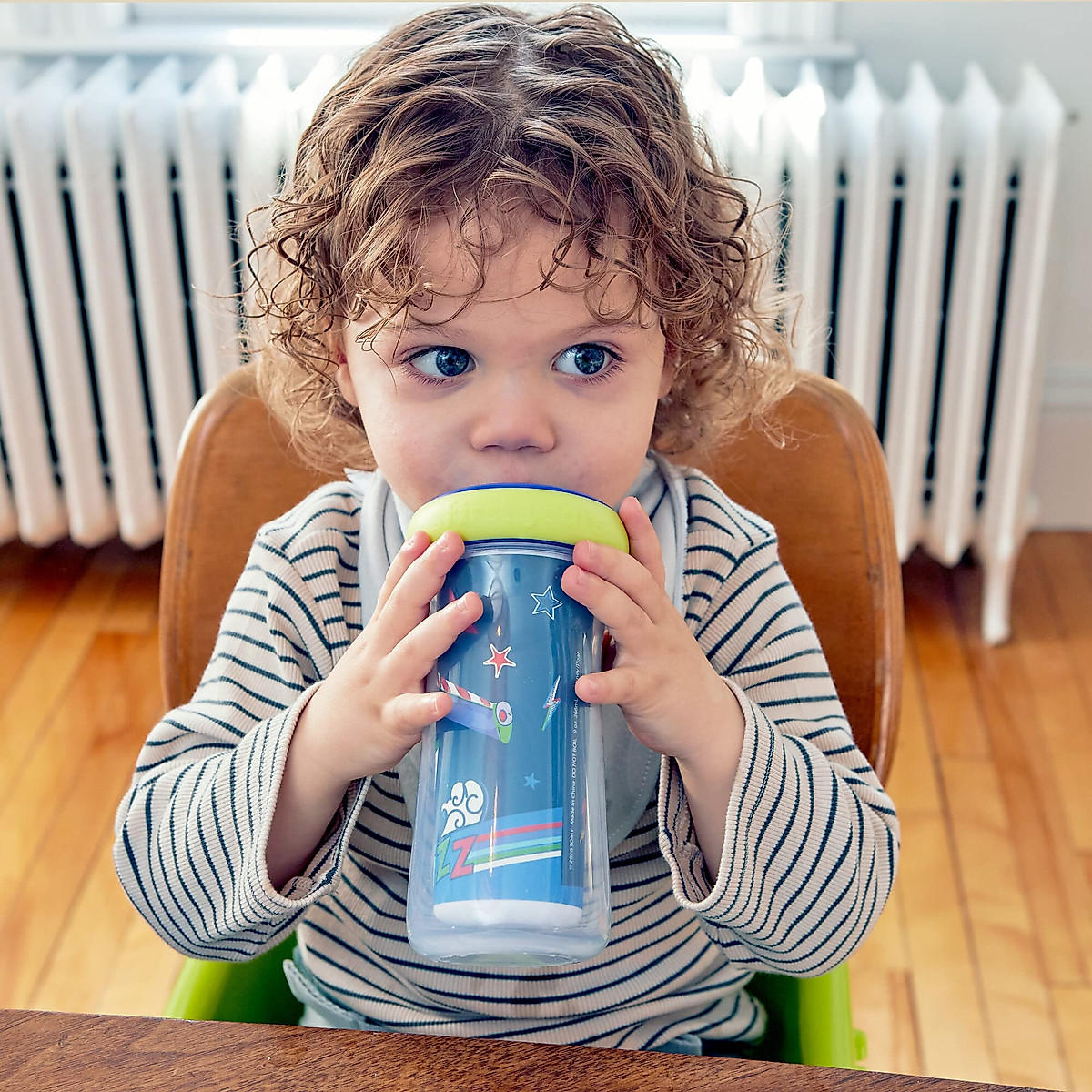 The First Years Disney/Pixar Toy Story Kids Insulated Sippy Cups - Dishwasher Safe Spill Proof Toddler Cups - Ages 12 Months and Up - 9 Ounces - 2 Count