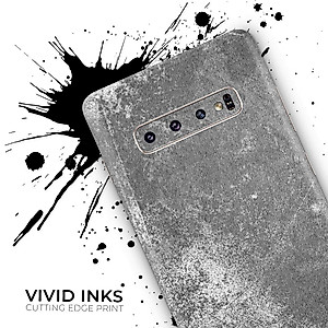 DesignSkinz Distressed Silver Texture v2 Protective Vinyl Decal Wrap Skin Cover Compatible with The Samsung Galaxy S20 (Screen Trim & Back Glass Skin)
