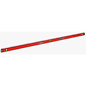 Kapro - 770 Exodus Professional Box Level - 72 Inches - With 45° Vial & Ruler - For Leveling, Measuring, Marking, and Cutting - Features 3 Vials, Precise Straightedge, and Wall-Grip