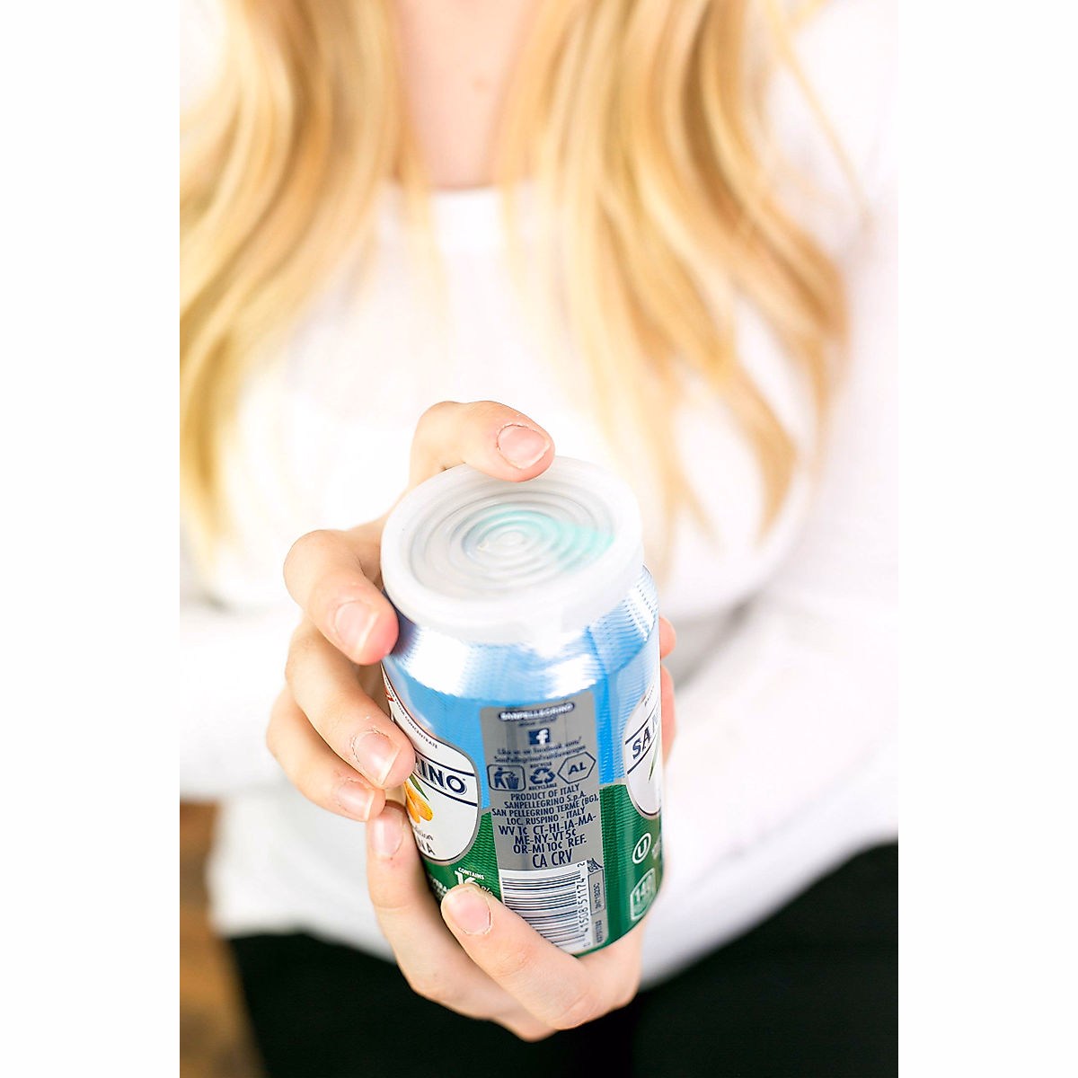 Smarter-Seal, 6-Pack, Reusable, BPA Free, Pop or Beverage Can Lids, Covers, Protectors, Toppers For Soda, Seltzer, Beer, Energy Drinks. Keep Carbonated Beverages More Bubbly and Fizzy