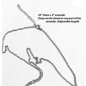 Pearlina Princess carriage Cultured Pearl Oyster Necklace Set Silver-tone Cage w/Stainless Steel Chain,18