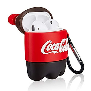 Oqplog for AirPod 2/1 Case Fashion for AirPods 2nd/1st Air Pods Cases Cover Hypebeast Funny Design Fun 3D Trendy Unique Fancy Soft Silicone for Men Boys Teen Kids(3D Red Drink)