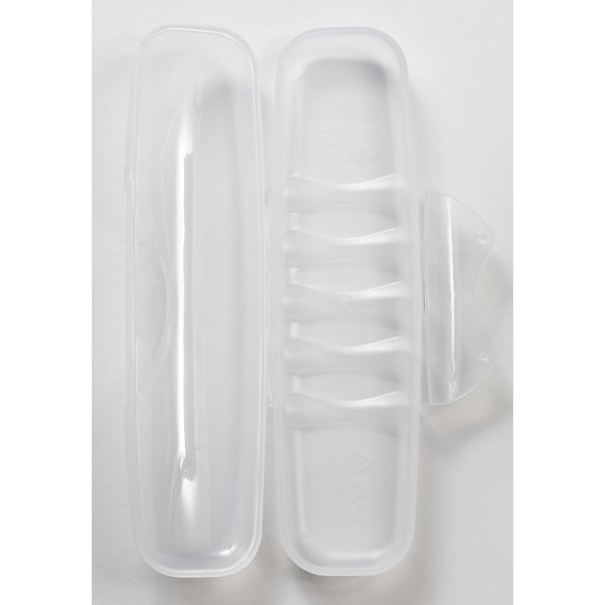 RADIUS Toothbrush Big Brush with Replaceable Brush Head BPA Free ADA Accepted - Right Hand - Marble Brush with Clear Case