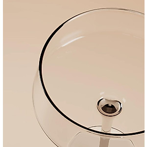 LOUVOR Champagne Coupe Glasses Set of 6-8oz Hand Blown Crystal Martini Glasses with 6 Stainless Steel Cocktail Picks - Versatile Tall Cocktail Glasses & Vintage Cocktail Glasses for Martini & More