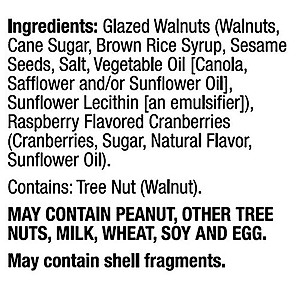 Salad Pizazz | Raspberry Cranberry Walnut Frisco | Salad Topper | Non-GMO, All-Natural, Kosher, 4 Ounce (Pack of 6)