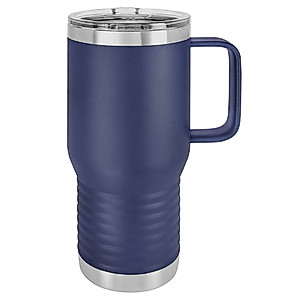 Polar Camel 20 oz. Vacuum Insulated Travel Mug with Slider Lid (Navy Blue)