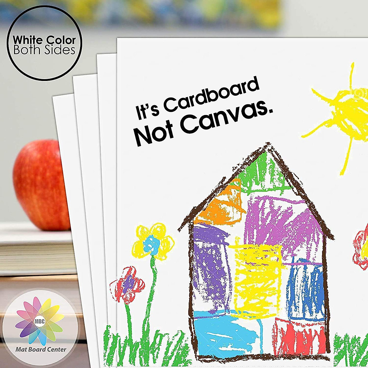 Mat Board Center, Pack of 20 White 16x20 Backer Boards/Matte Backing Board Great for Frames, Photos, Crafts