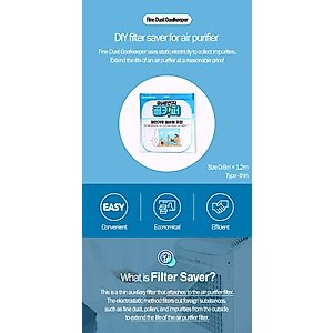 FilterTech Fine Dust Goalkeeper - DIY Filter Saver for Samsung Air Purifier HC-M160C/HC-M160G/HC-M530VM/HC-M530W/HC-M530WM/HC-N130C/HC-N130G/HC-N130W : Additional Protection, Filter Life Extension