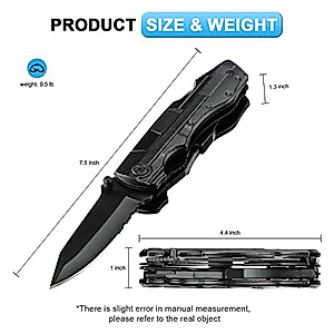 Pocket Knife, Multitool Folding Knife, Stainless Steel Portable Pocket Knifes, Tactical Folding Knife With Saw, Plier, Screwdriver, Bottle Opener, Holiday Gift For Father, Husband