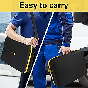 ZLWAWAOL Extra Large Battery Storage Holder Case for Dewalt 20V 60V 12V 18V Max Battery & Charger, Tool Batteries Carrying Box, Holds 20V 60V 2.0/3.0/4.0/5.0/6.0/9.0-Ah Batteries(Bag Only)