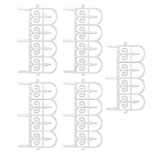 Small Decorative Garden Fence, 5 Panels PP Wire Fencing Border, Flower Edging Border Fence for Outdoor Yard Pathway Patio Landscape