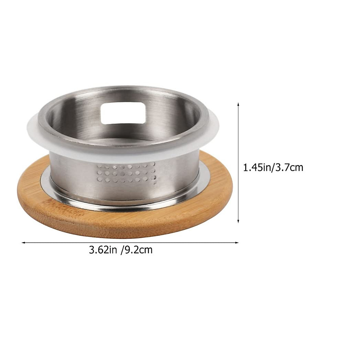 Glass Water Pitcher Wood Lid Replacement Cold Drink Jug Covers Carafe Stainless Steel Lids Beverage Jar Cover for Summer Water Bottle Supply