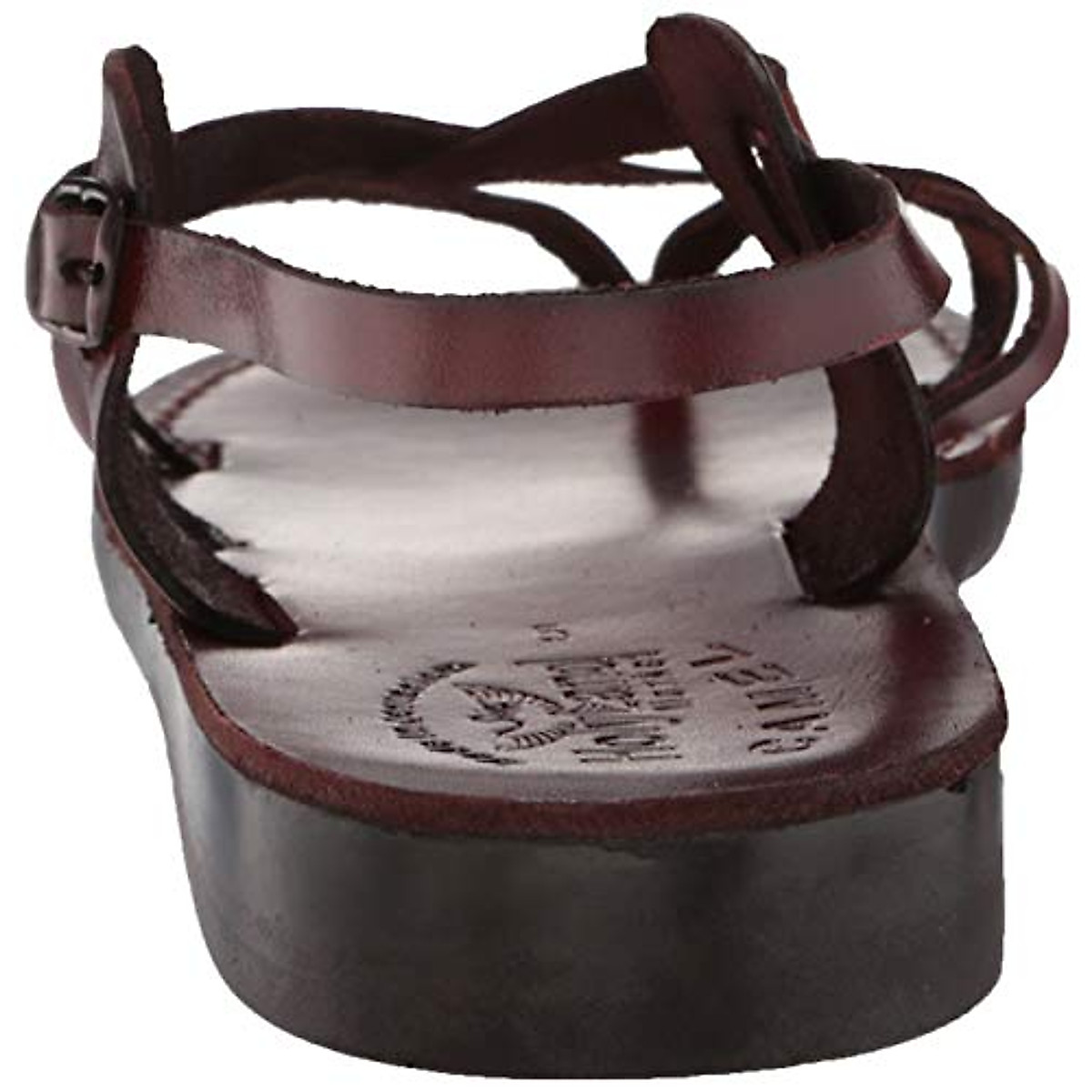 Holy Land Market Unisex Genuine Leather Biblical Sandals - Jesus -Yashua Style III - European 43