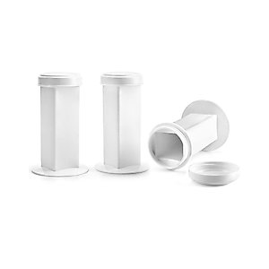 QWORK Stain Multiple Slides at Once with Polypropylene Coplin Jars, 5-10 Slides Capacity Each, 3 Pack